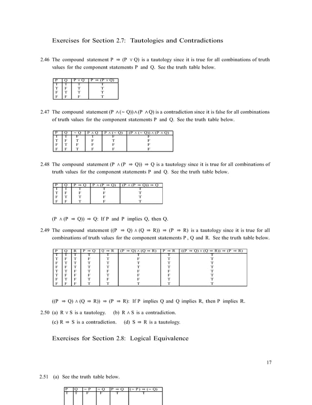 Solutions Manual For Mathematical Proofs A Transition To Advanced