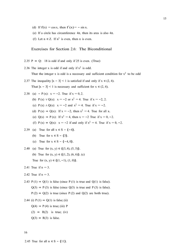 Solutions Manual For Mathematical Proofs A Transition To Advanced