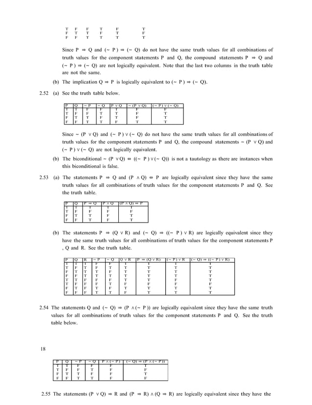 Solutions Manual for Mathematical Proofs A Transition to Advanced ...