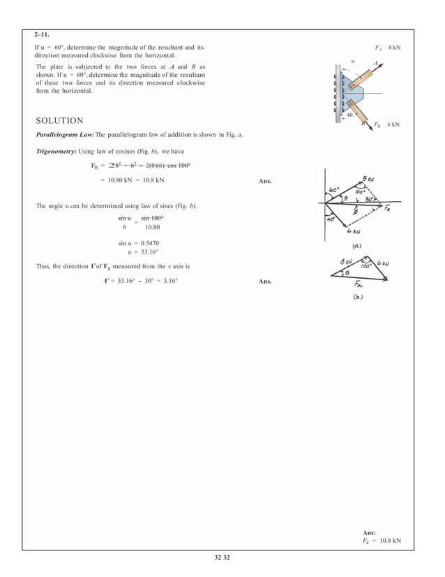Solutions manual for statics and mechanics of materials 5th edition by hibbeler ibsn ...