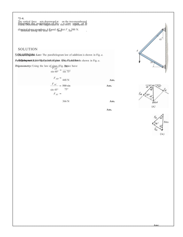Solutions manual for statics and mechanics of materials 5th edition by hibbeler ibsn ...