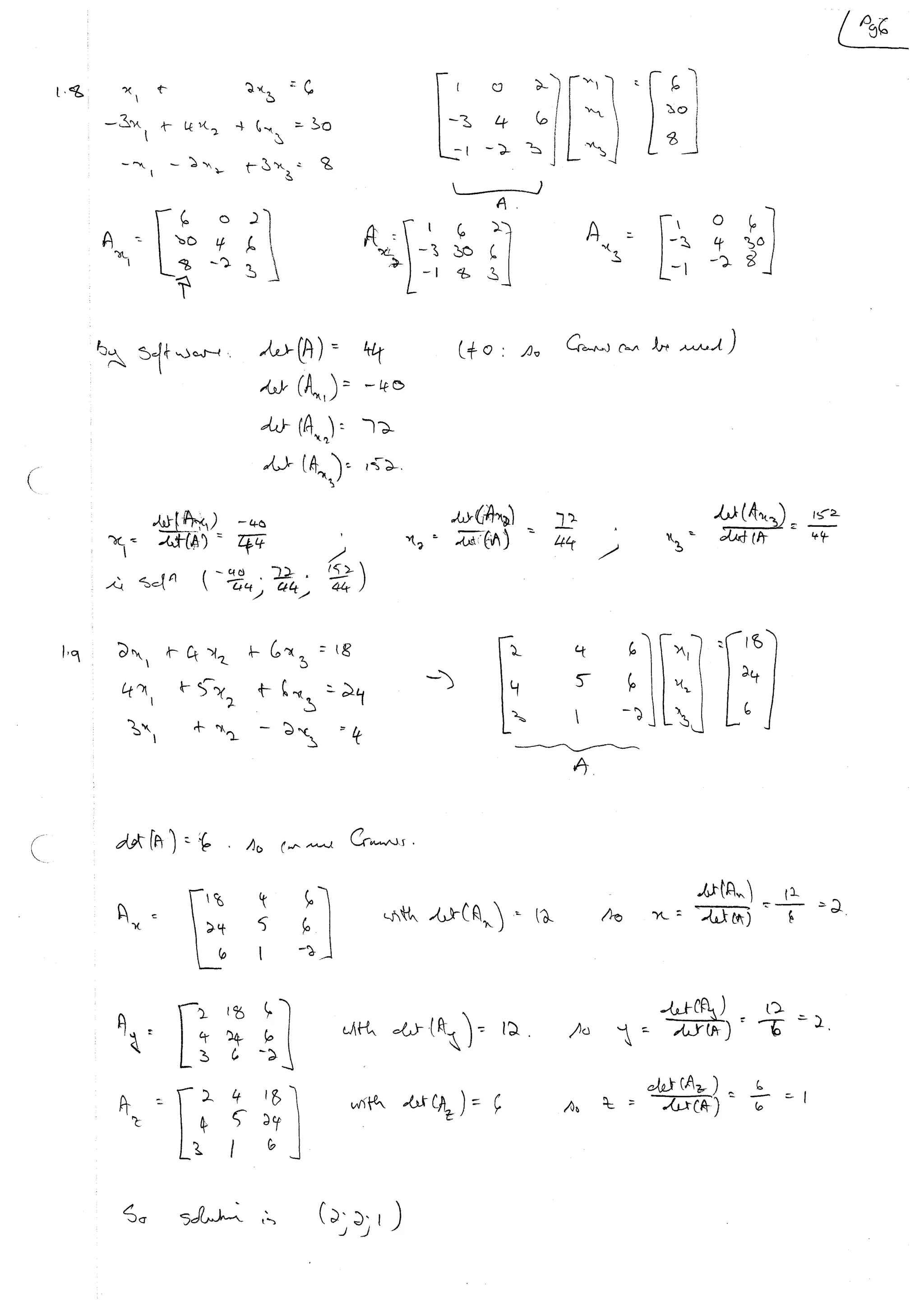 Solutions Matrices.pdf for engineering mathematics | PDF