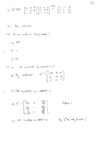 Solutions Matrices.pdf for engineering mathematics | PDF