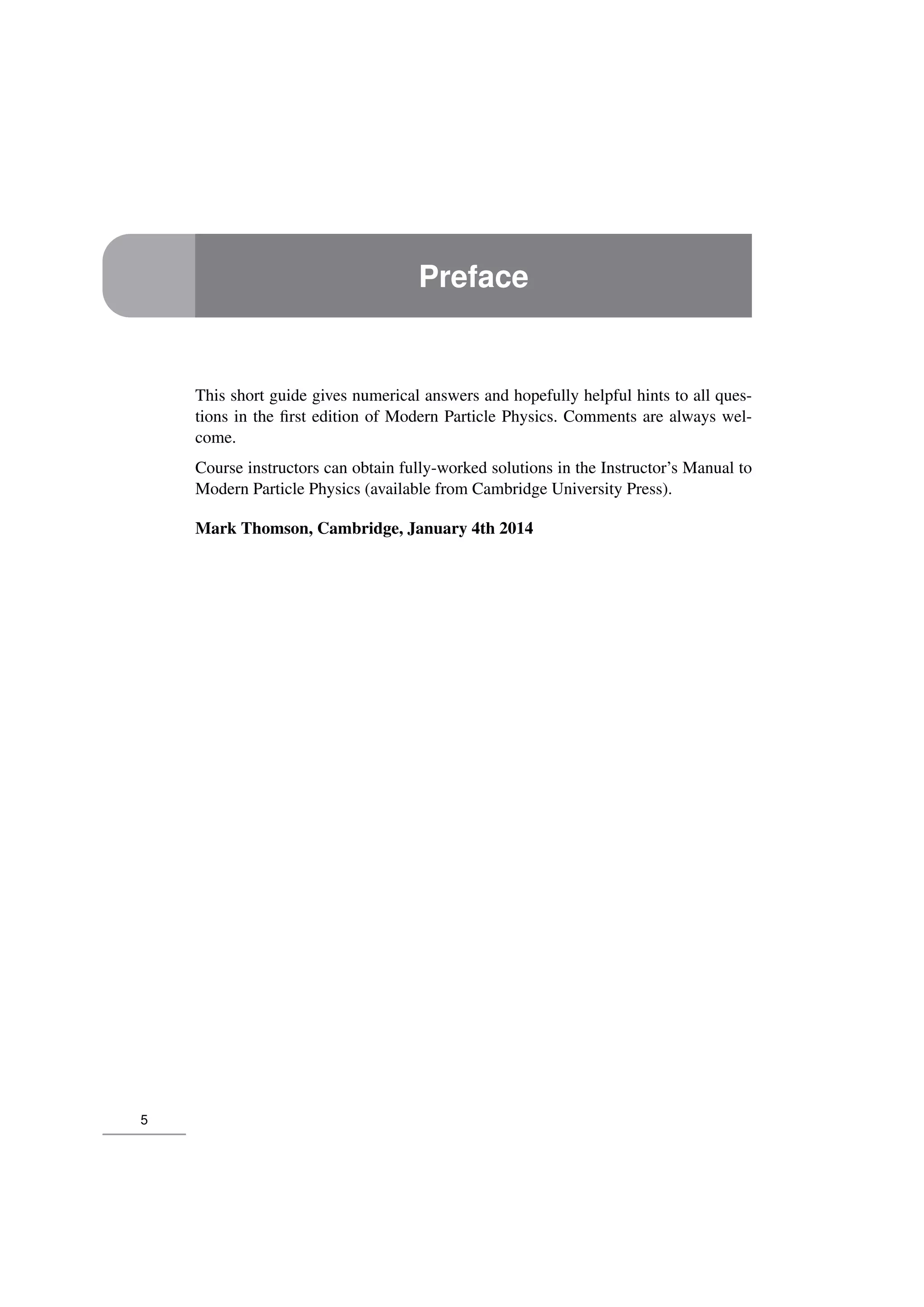 Solutions modern particlephysics | PDF