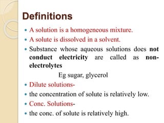 Solutions of nonelectrolytes-Physical Pharmacy | PPTX