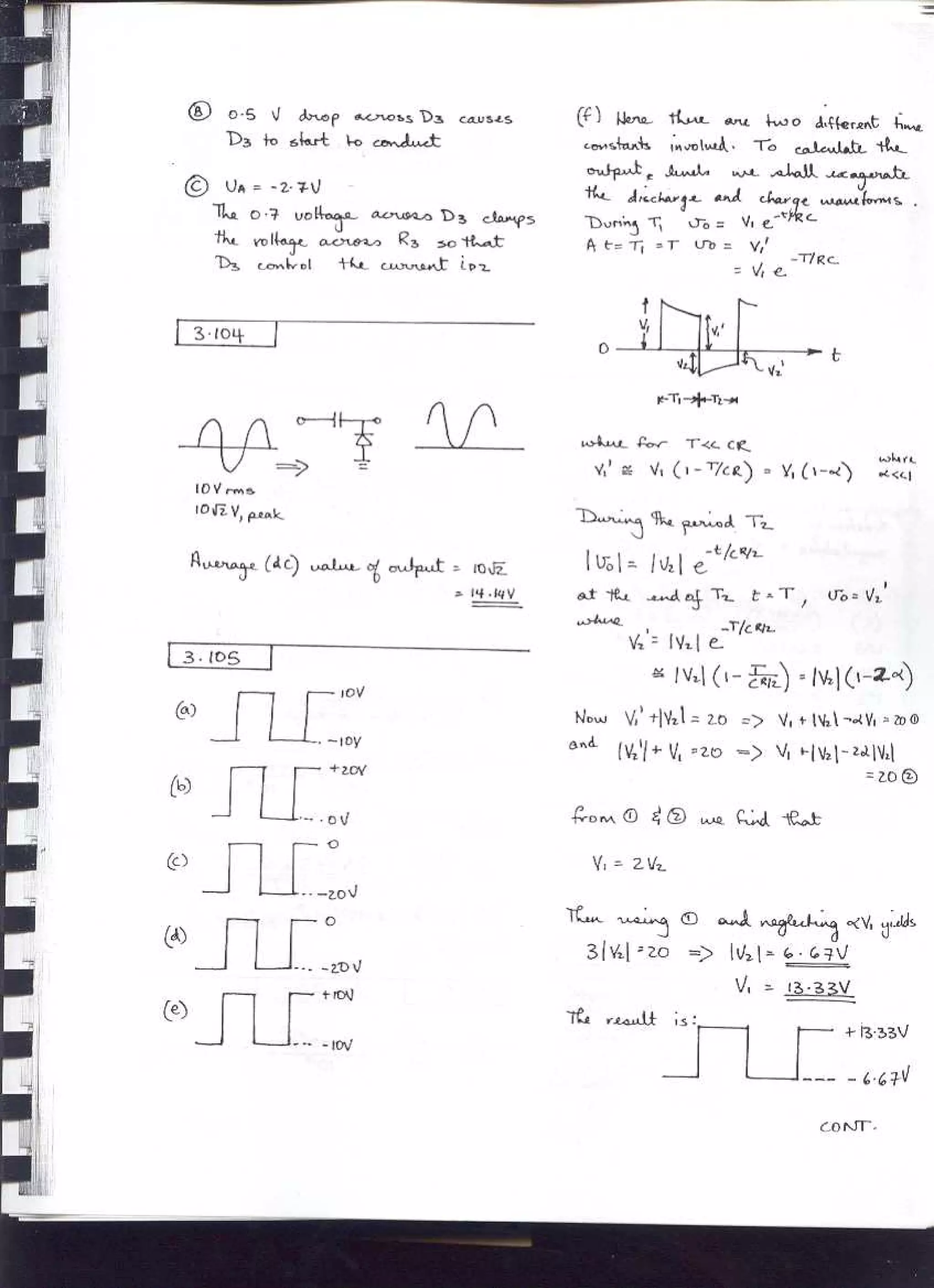 Solutions of sedra and smith | PDF