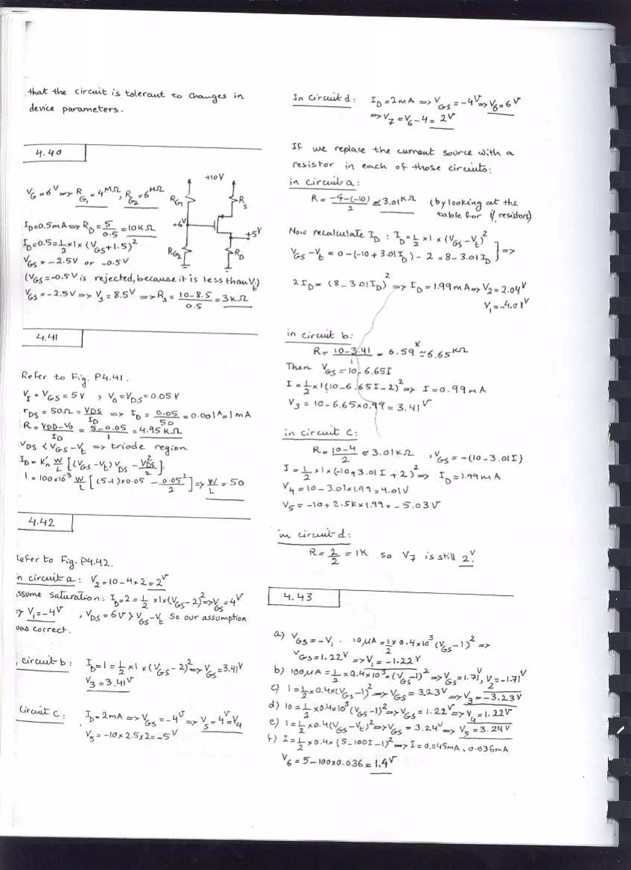 Solutions of sedra and smith | PDF