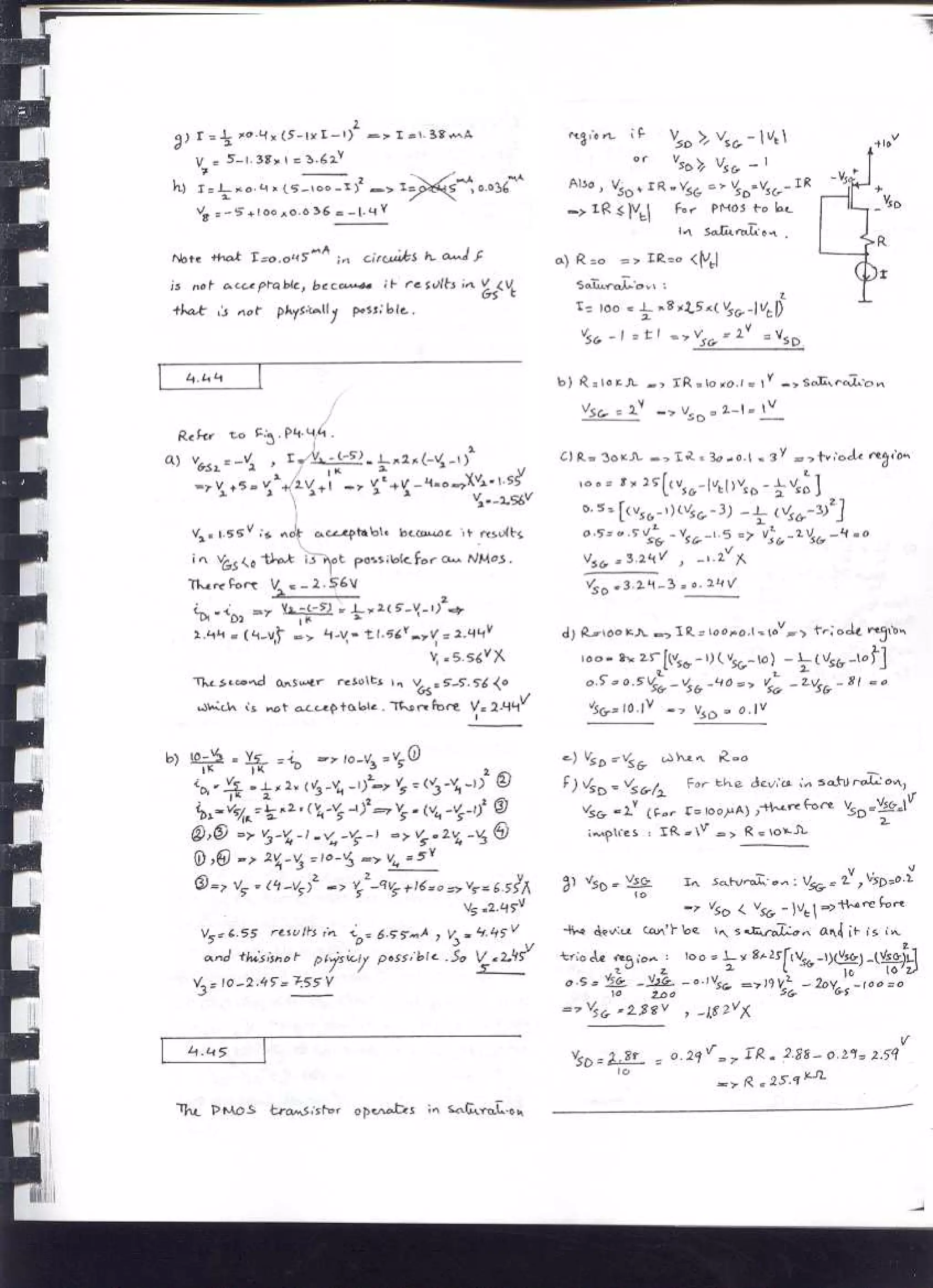Solutions of sedra and smith | PDF