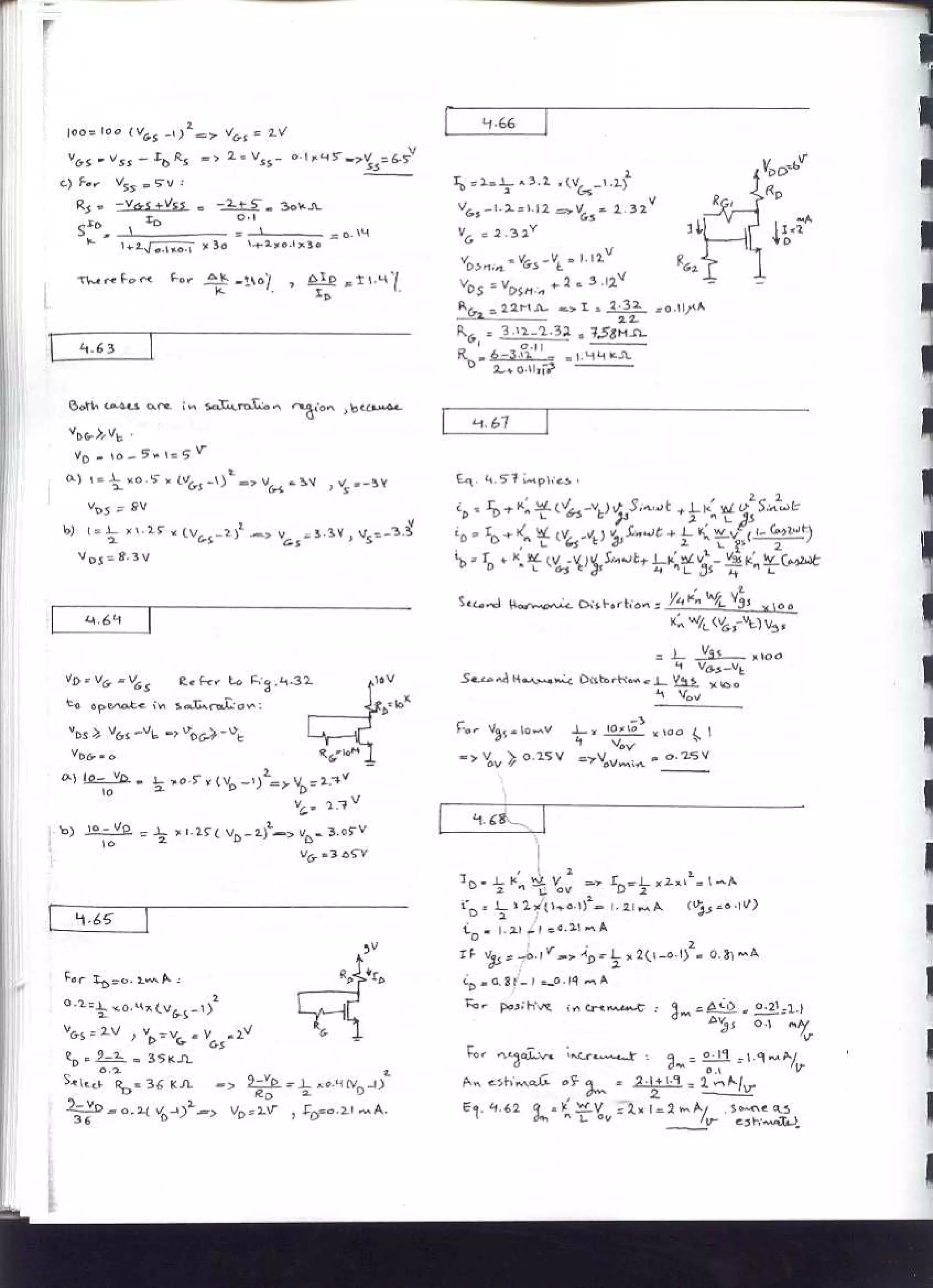 Solutions of sedra and smith | PDF