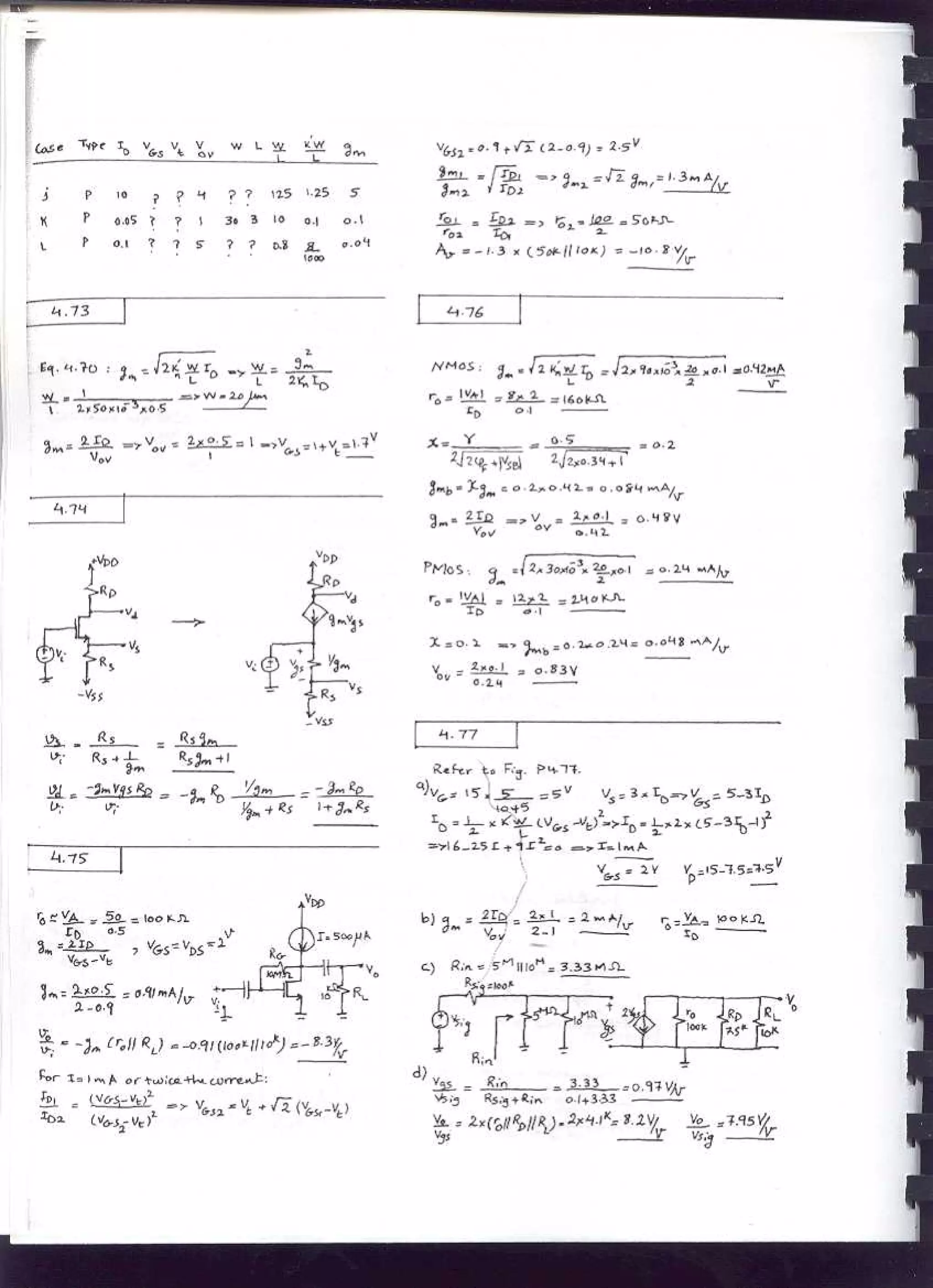Solutions of sedra and smith | PDF
