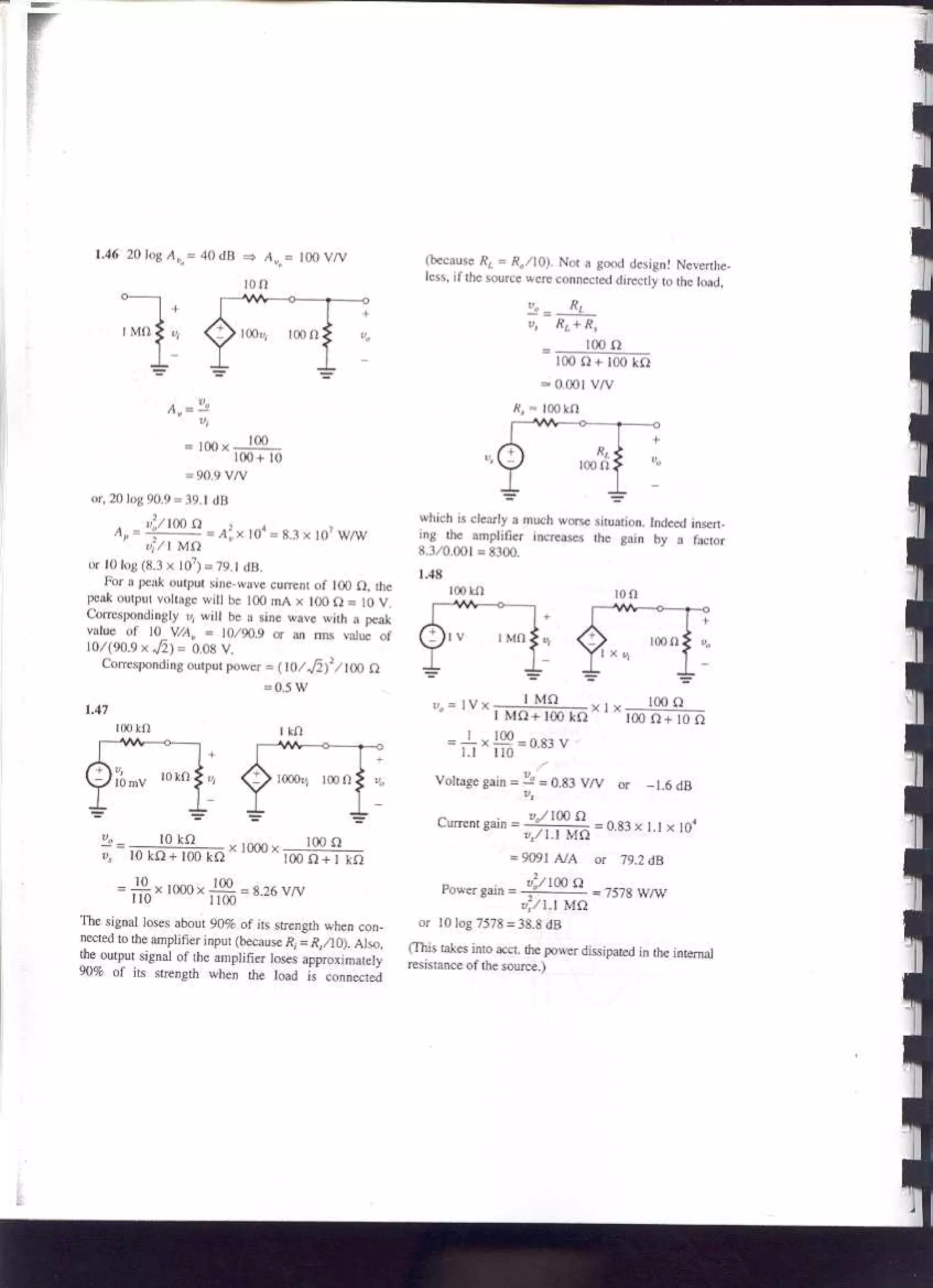 Solutions of sedra and smith | PDF