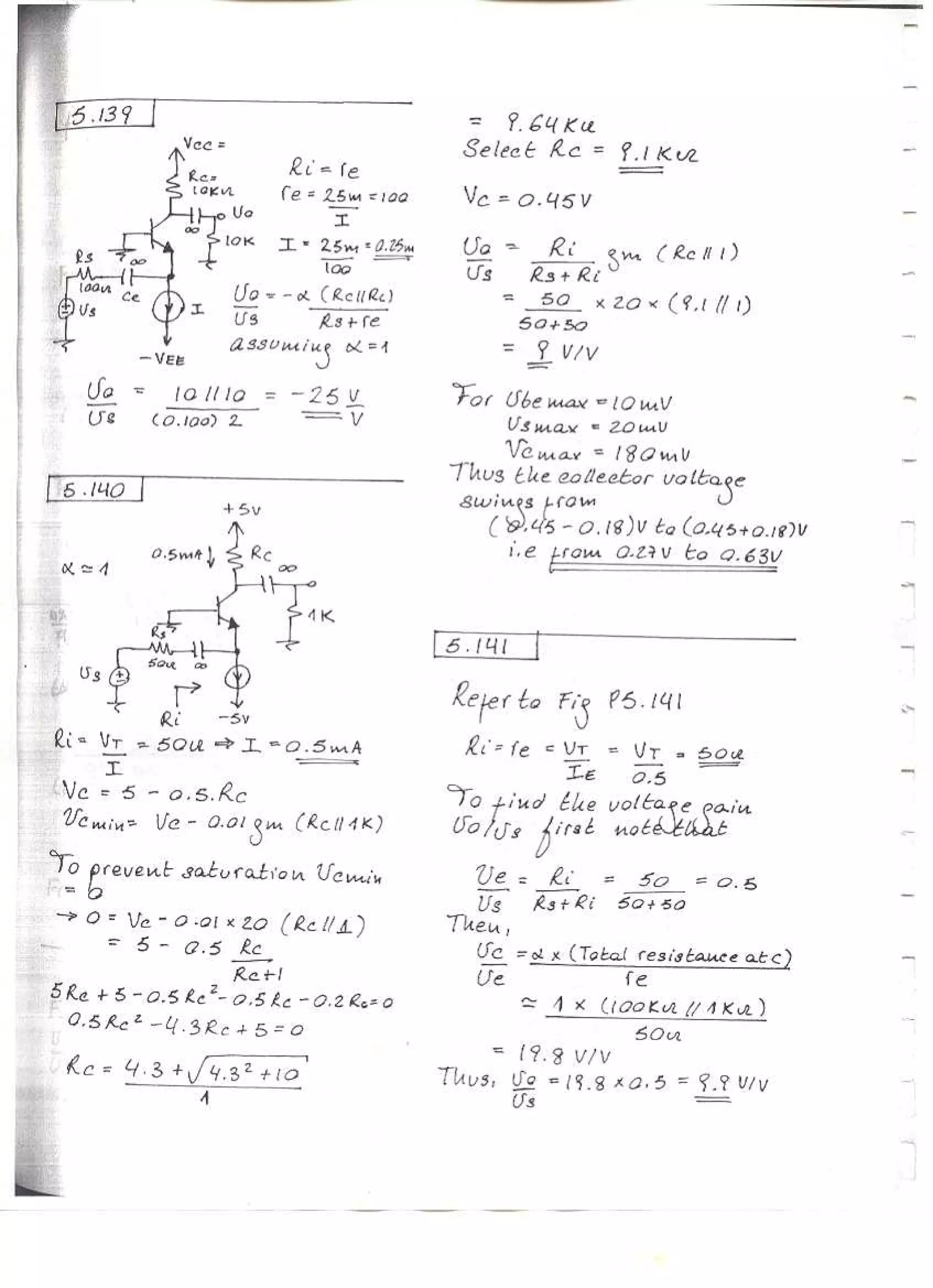 Solutions of sedra and smith | PDF