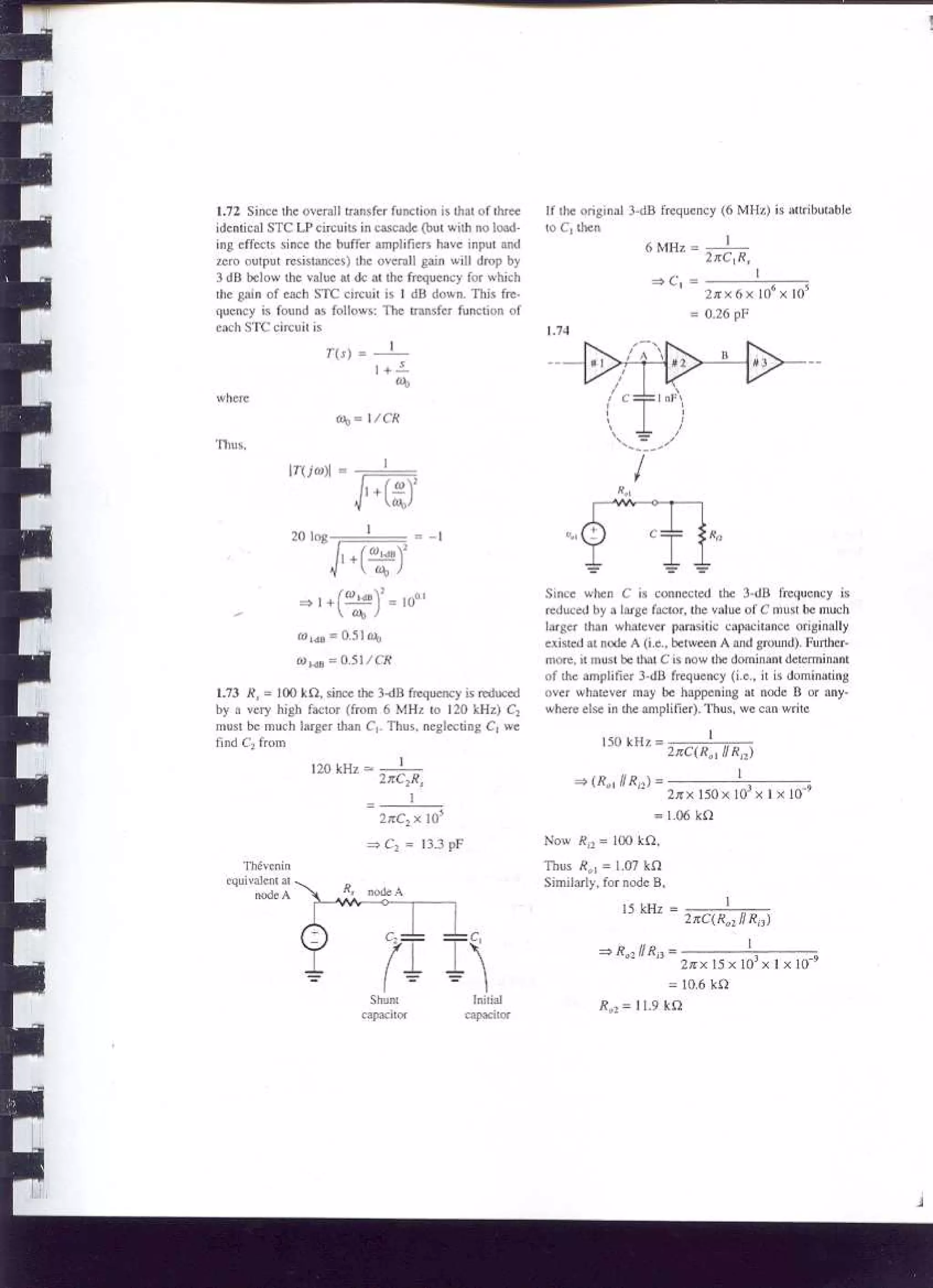 Solutions of sedra and smith | PDF