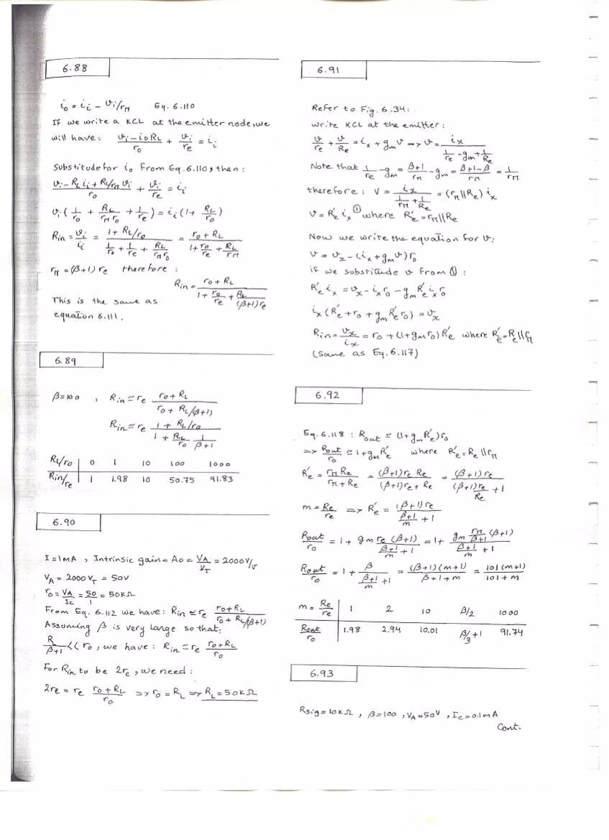 Solutions of sedra and smith | PDF