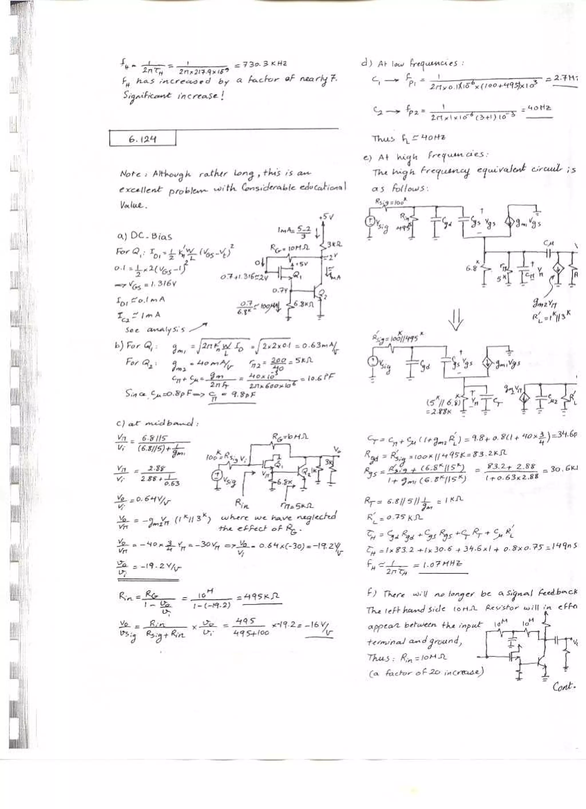 Solutions of sedra and smith | PDF