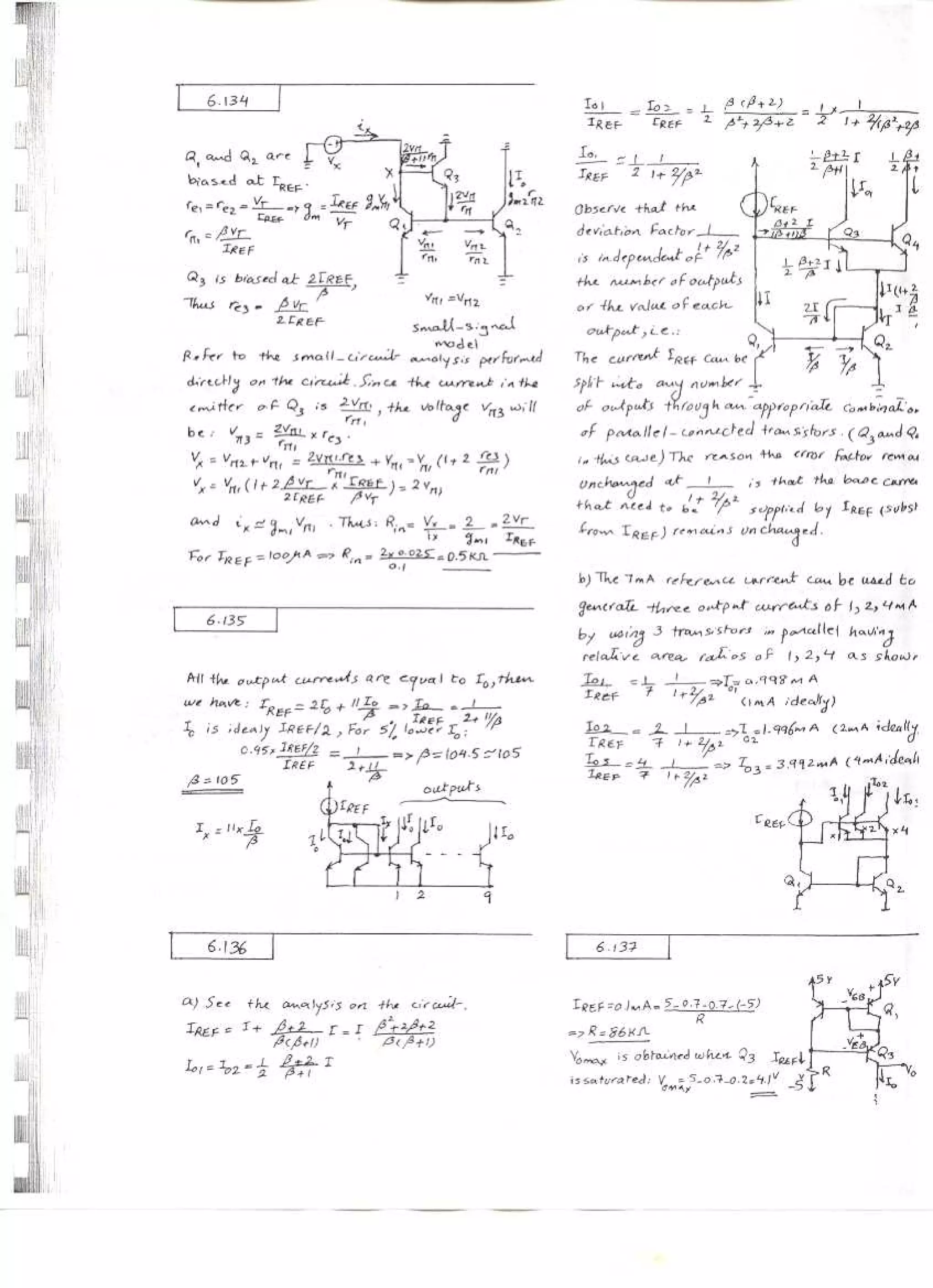 Solutions of sedra and smith | PDF