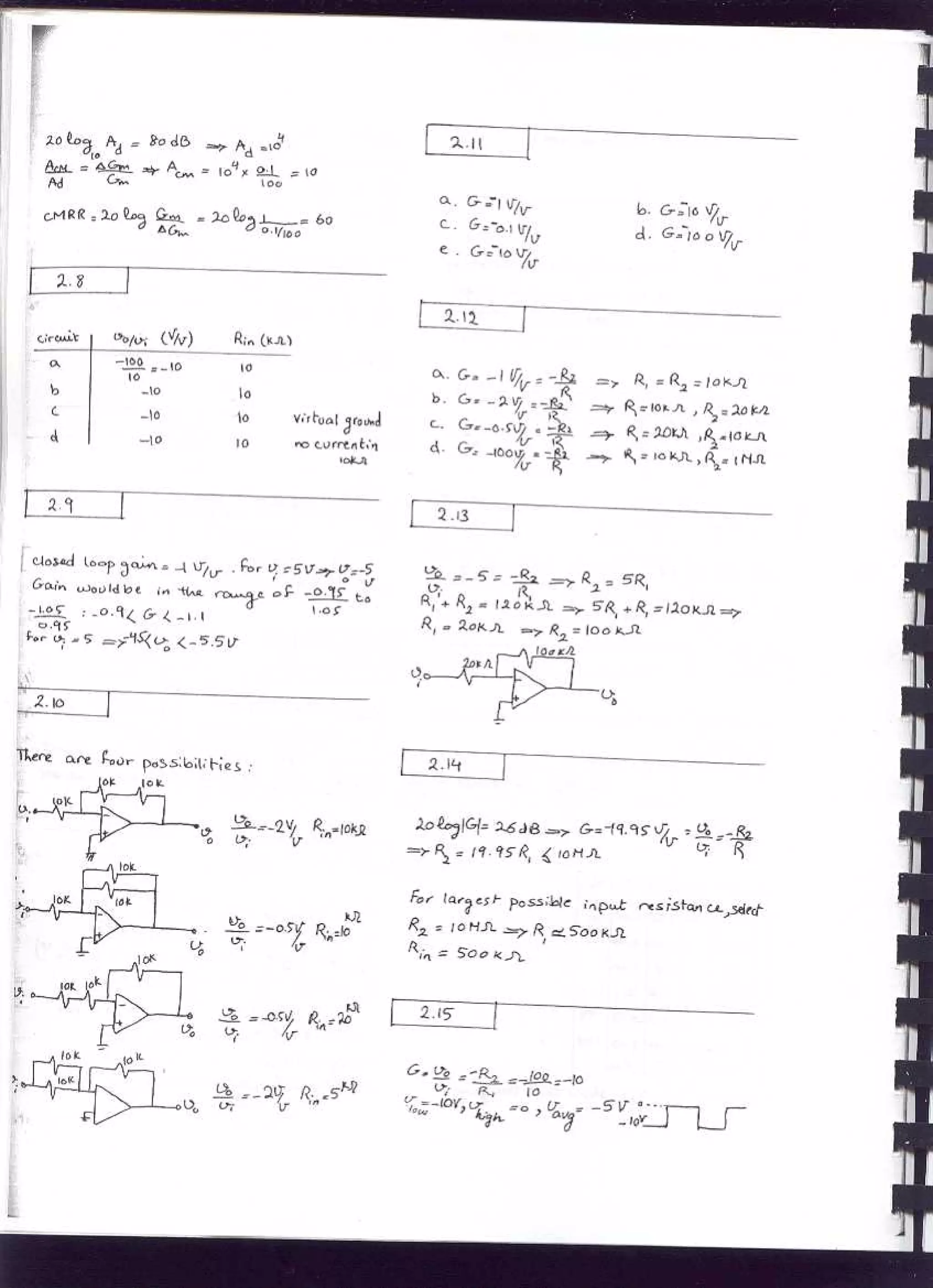 Solutions of sedra and smith | PDF