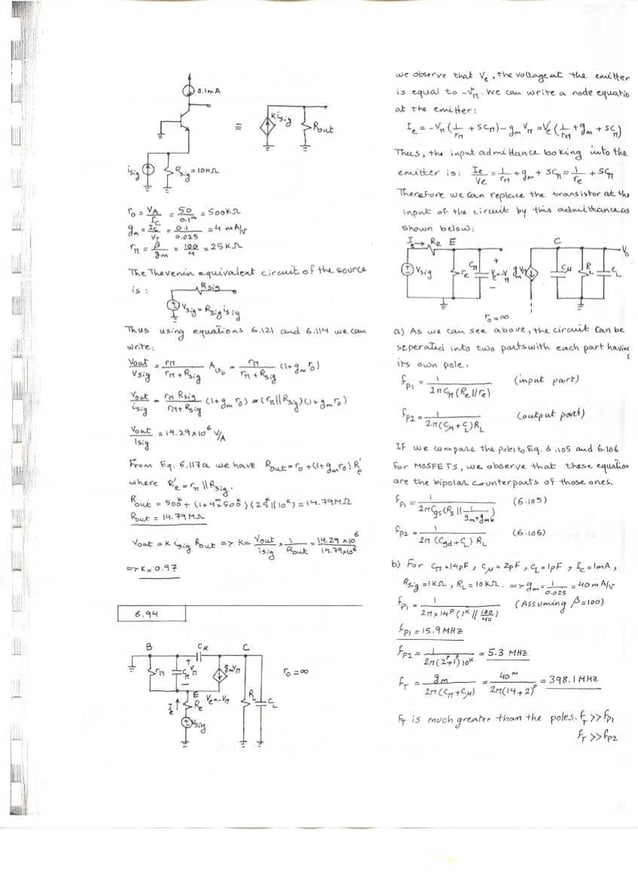 Solutions of sedra and smith | PDF