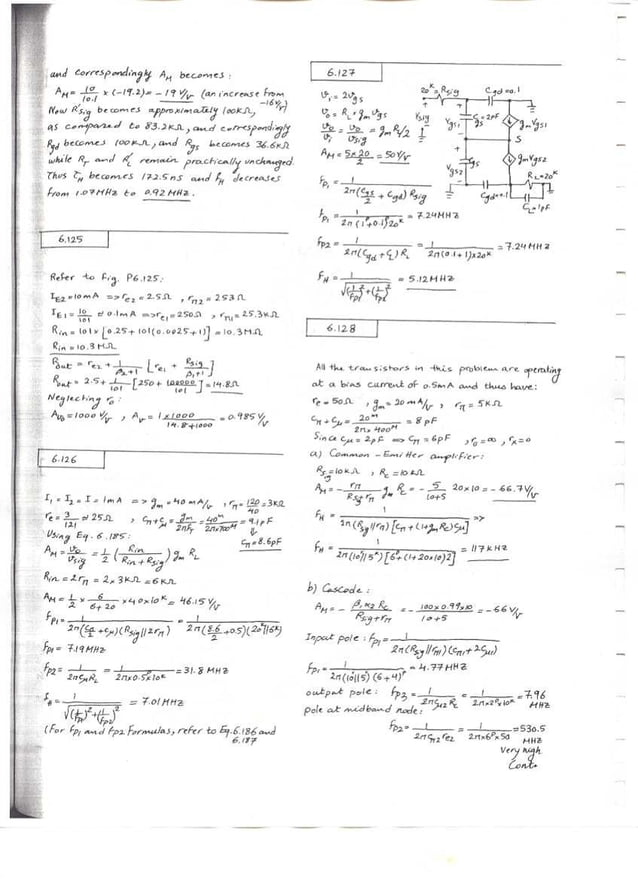 Solutions of sedra and smith | PDF