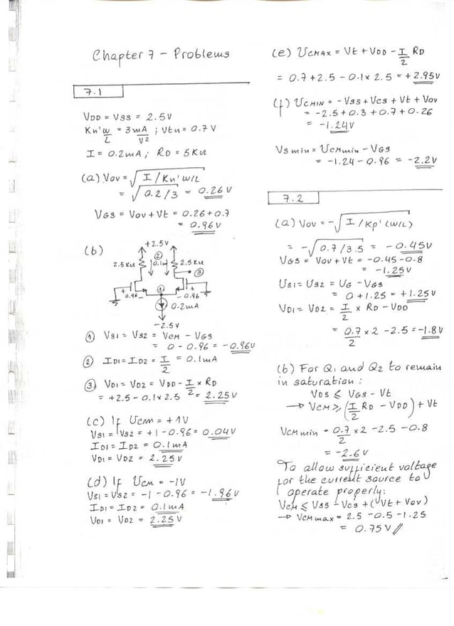 Solutions of sedra and smith | PDF