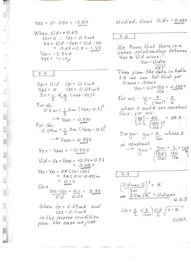 Solutions of sedra and smith | PDF