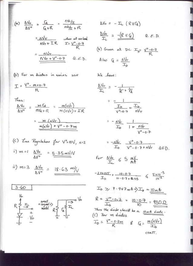 Solutions of sedra and smith | PDF