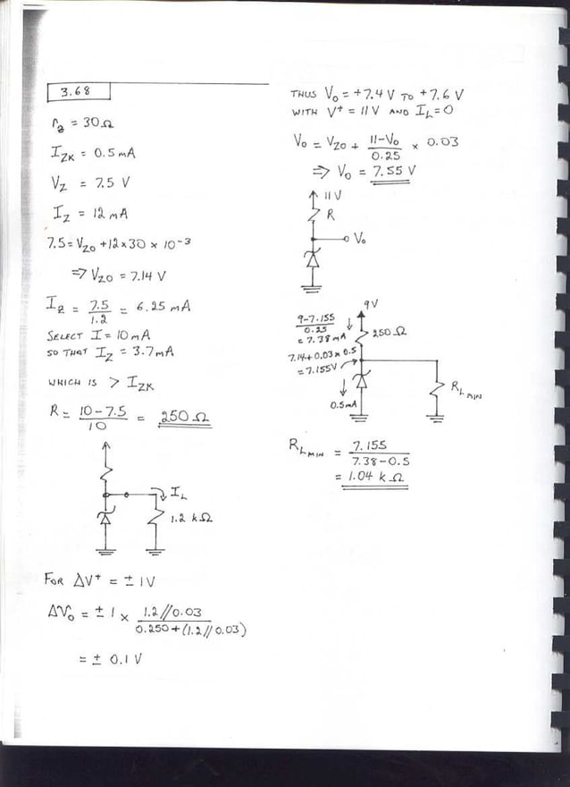 Solutions of sedra and smith | PDF