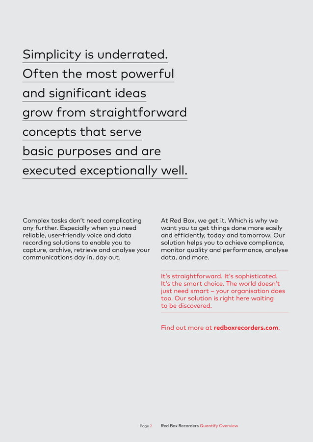 Red Box Recorders Solutions Overview | Voyager Networks | PDF