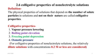 Solutions | Chemistry class 12 | By Mrs. Shubhada Walawalkar | PDF