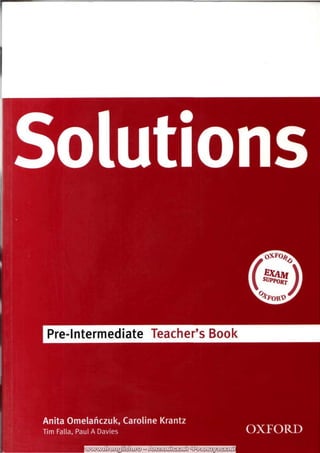Solutions pre intermediate_tb | PDF