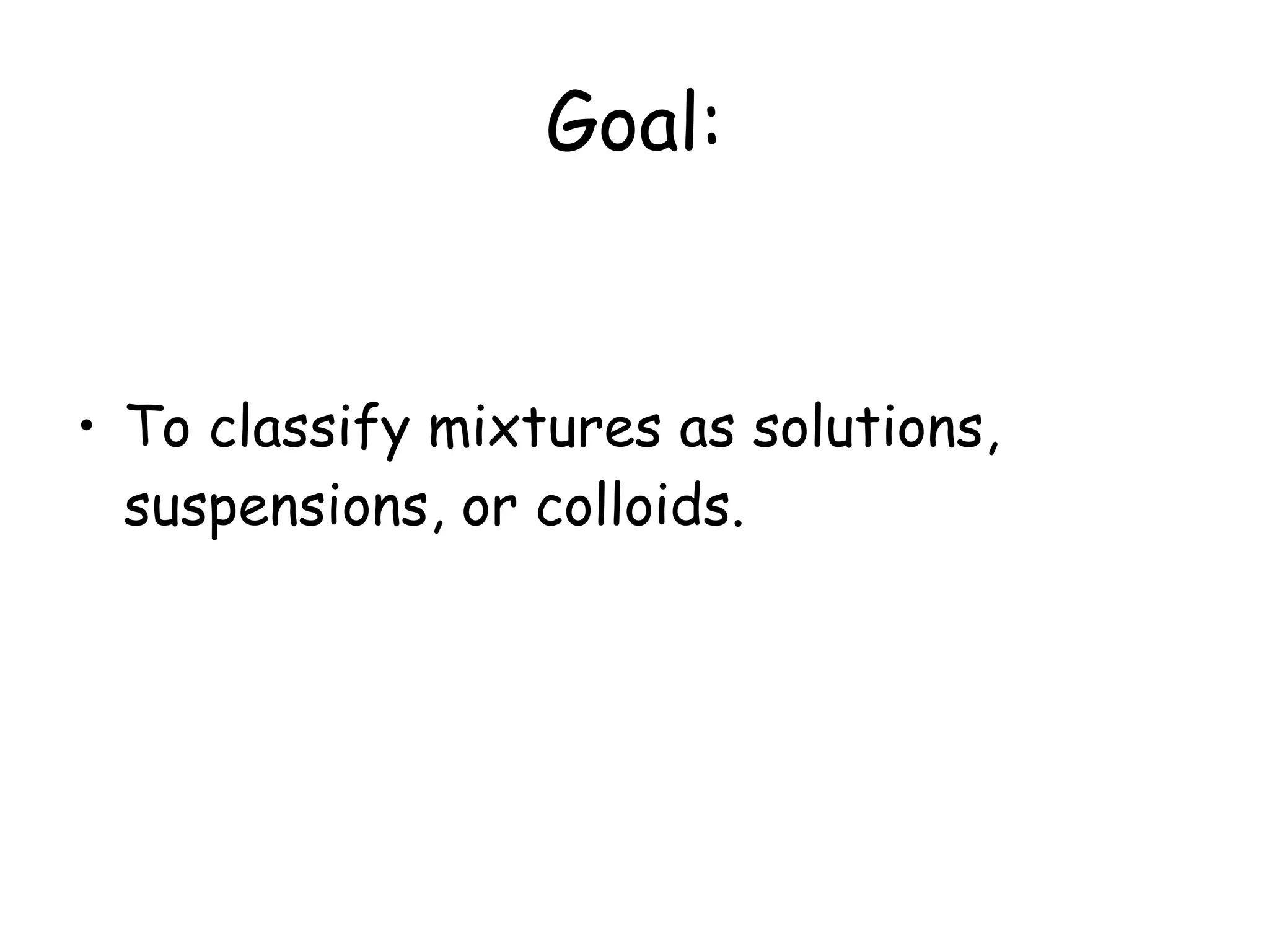 Solutions, suspensions, and colloids | PPT