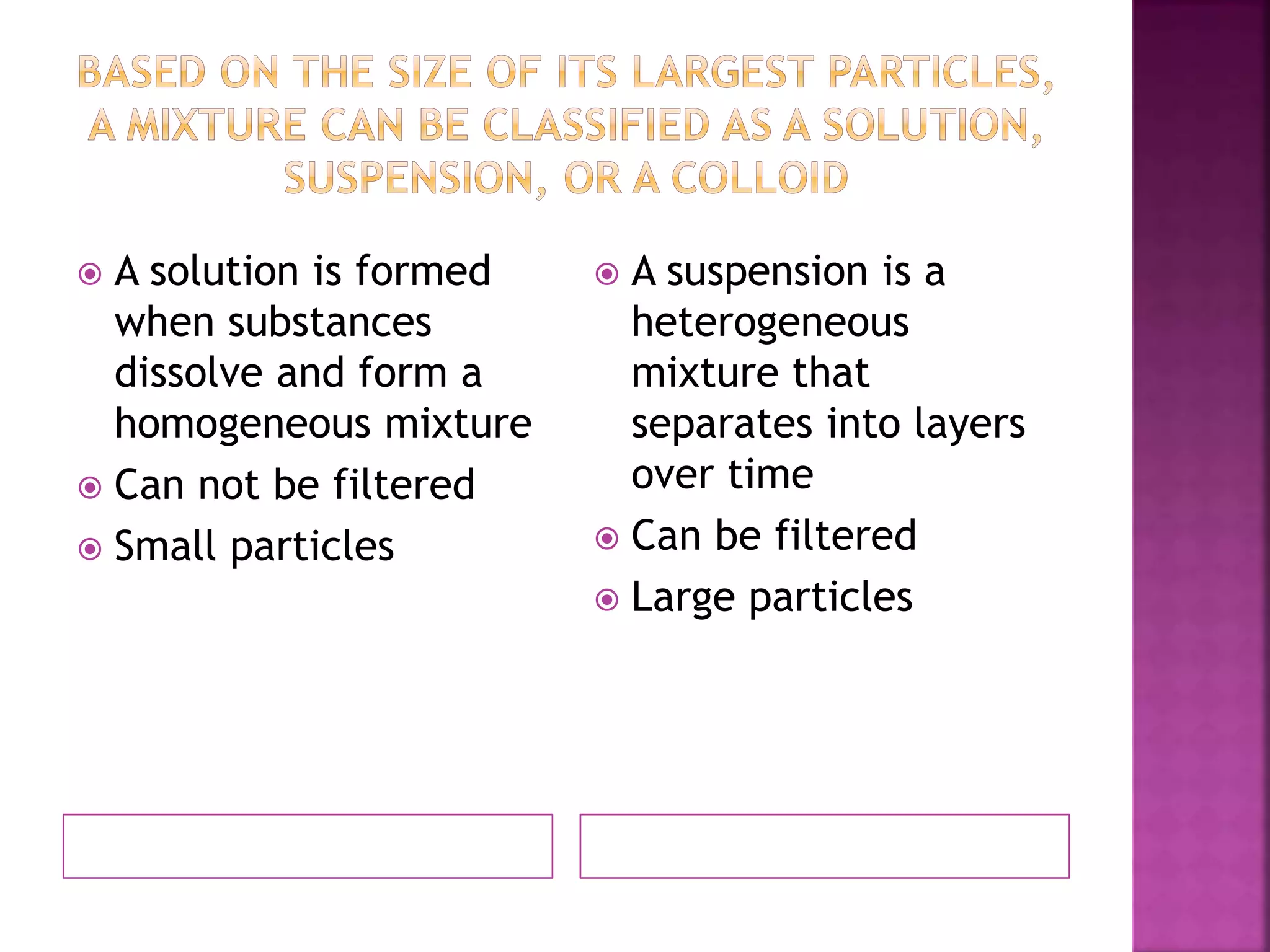 Solutions, suspensions, and colloids | PPTX