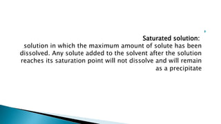 Solutions, suspensions, and colloids | PPTX