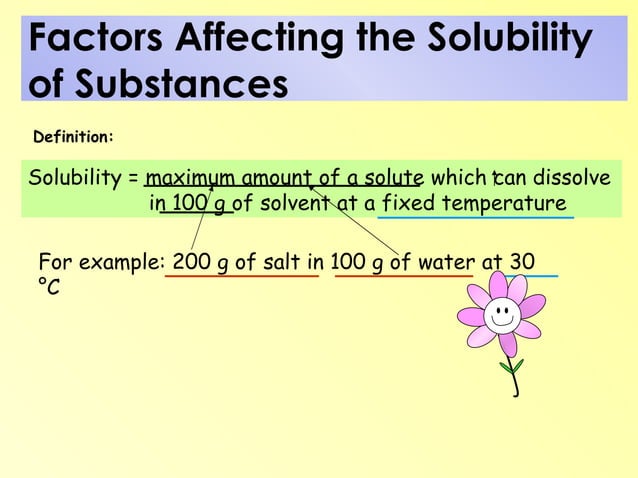 Solubility & rate of dissolving | PPT | Chemistry | Science