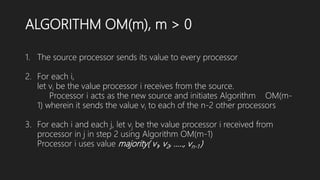 Solutions to byzantine agreement problem | PPTX