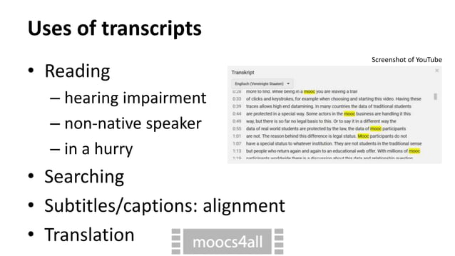 Solutions to create audio transcripts | PPT