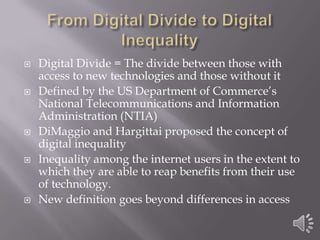 Solutions to digital inequality david weddle | PPT