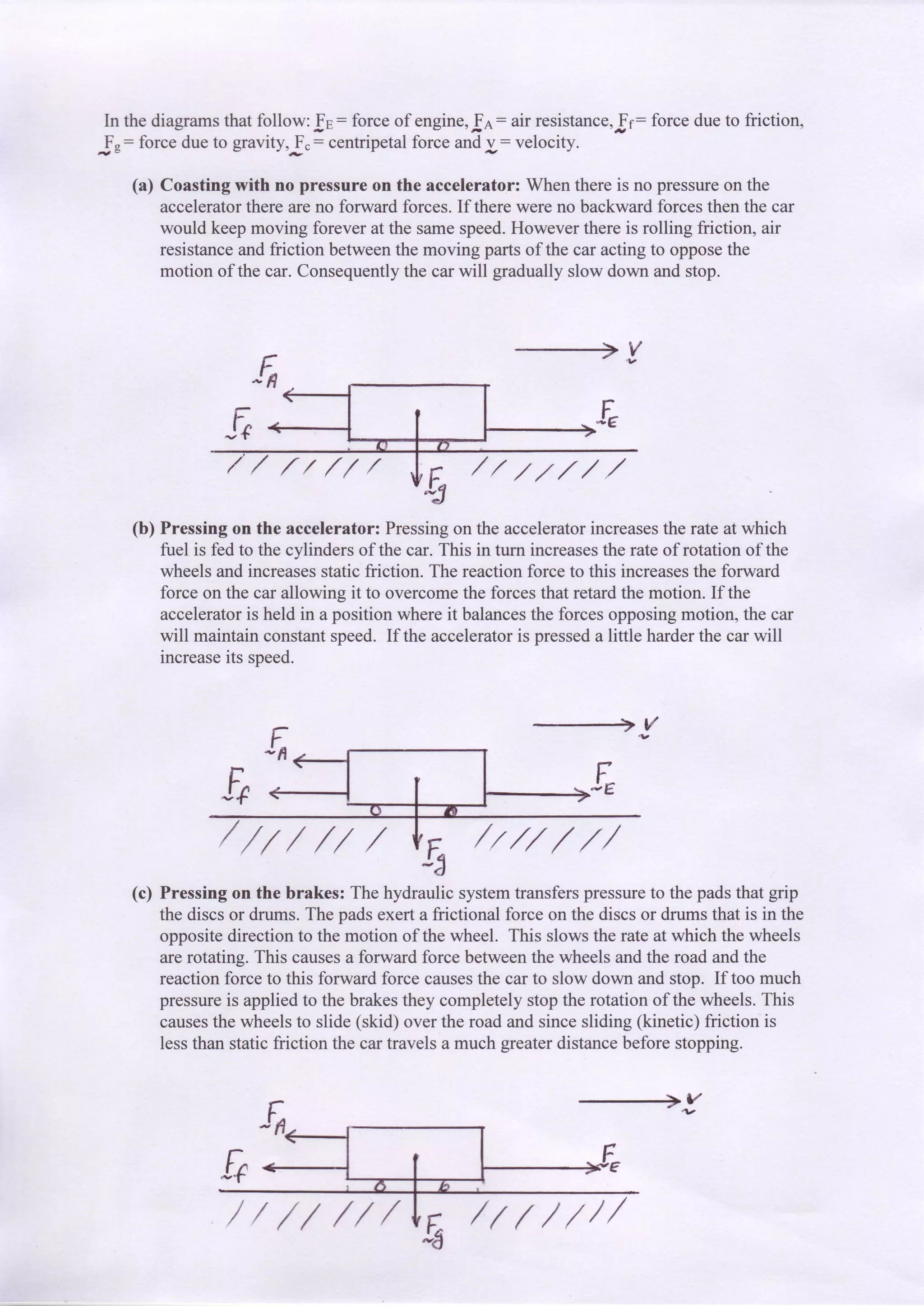 Solutions to forces worksheet 1 | PDF