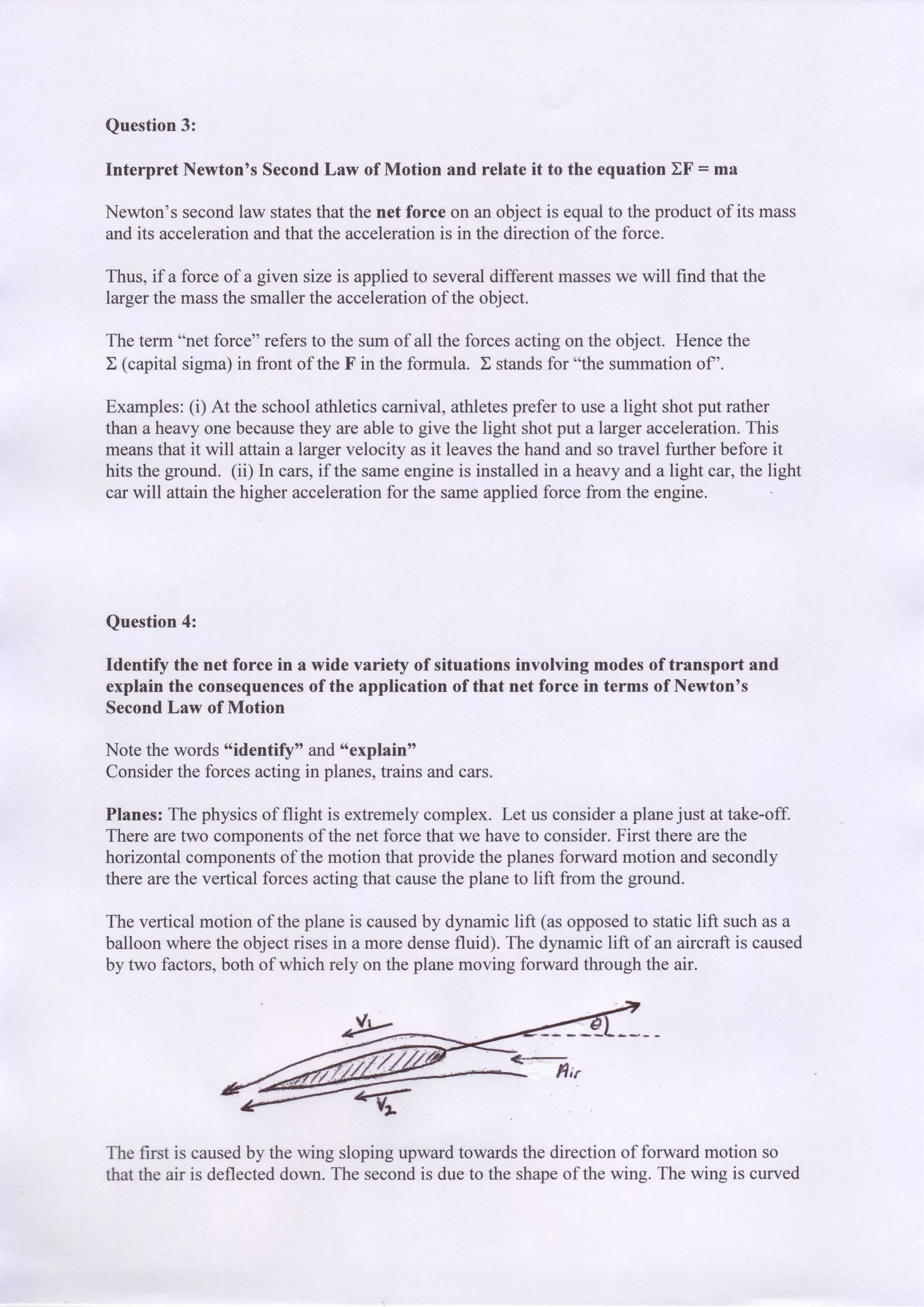 Solutions to forces worksheet 1 | PDF