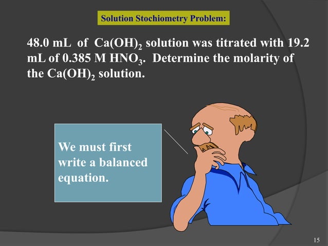Solution stoichiometry.pptx | Chemistry | Science