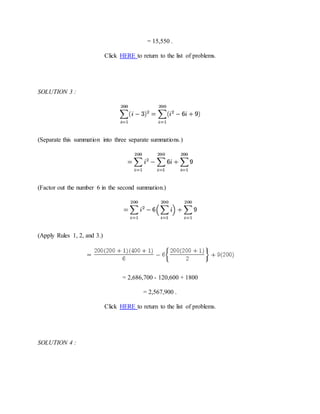 Solutions to the algebra of summation notation | DOCX
