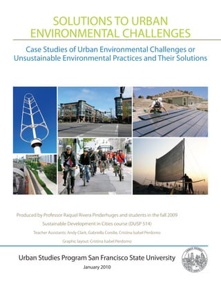 Solutions Urban Environmental Challenges | PDF