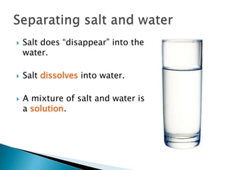 Solution suspension | PPTX | Chemistry | Science