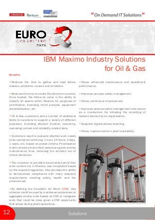 Maximo Asset Management Industry Solutions. | PDF