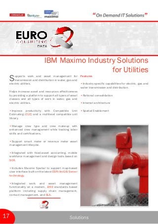 Maximo Asset Management Industry Solutions. | PDF