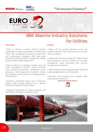 Maximo Asset Management Industry Solutions. | PDF