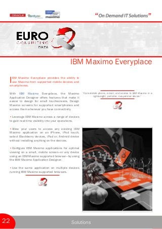 Maximo Asset Management Industry Solutions. | PDF