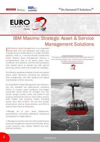Maximo Asset Management Industry Solutions. | PDF