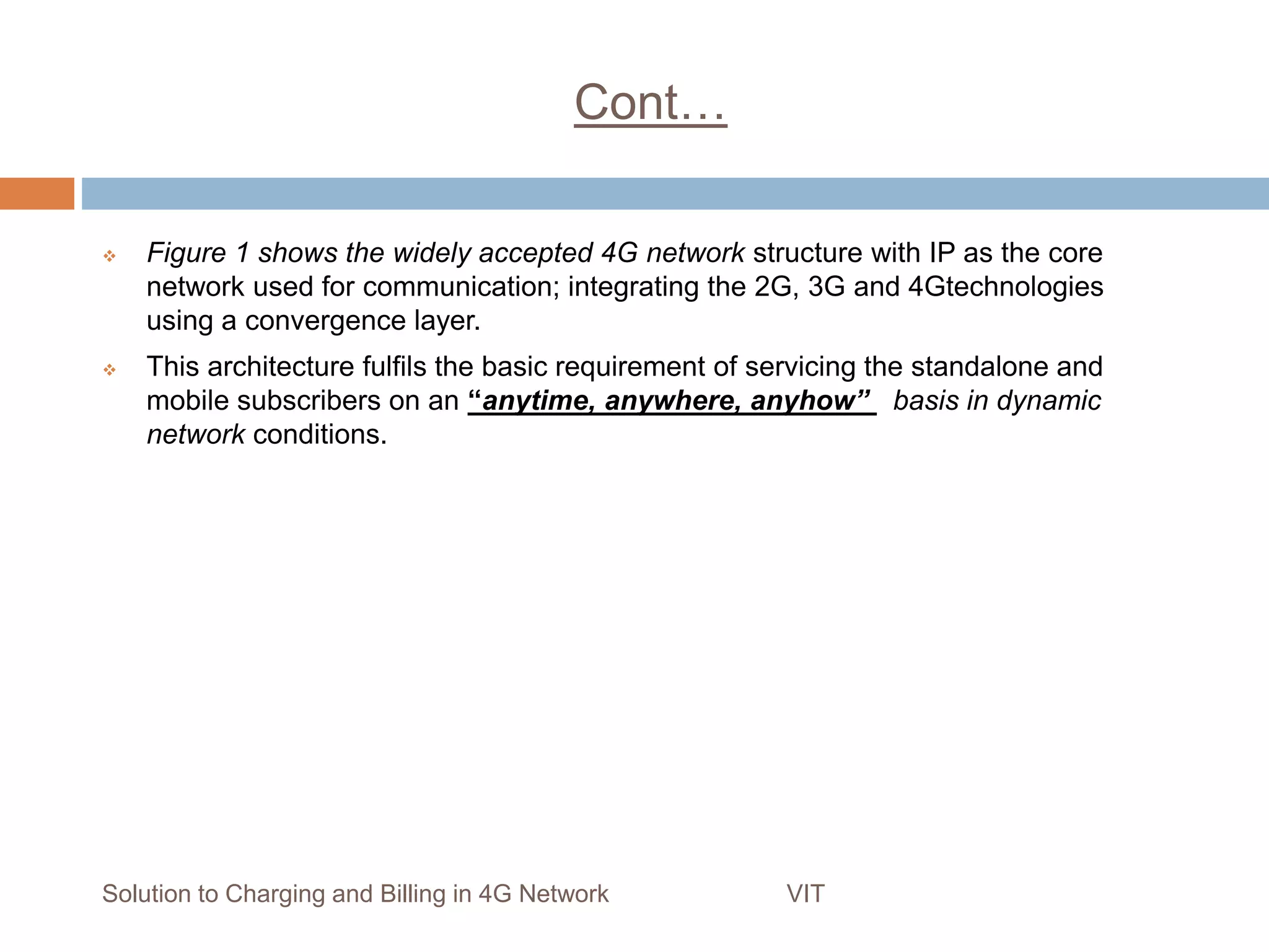 4G convergent architecture | PPTX