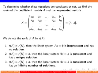 Solution to linear equhgations | PDF | Physics | Science